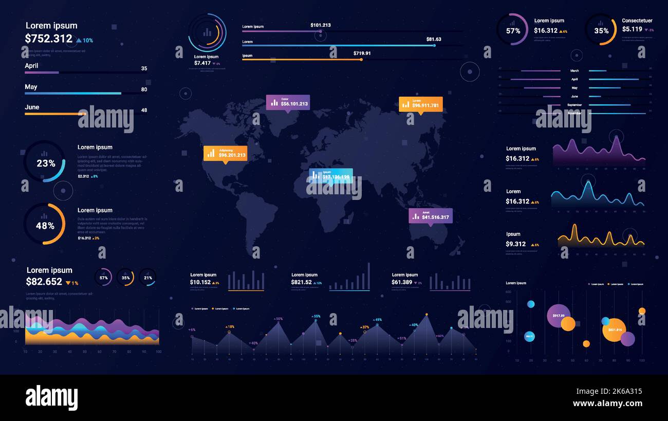 Infographic charts concept Stock Vector Image & Art - Alamy
