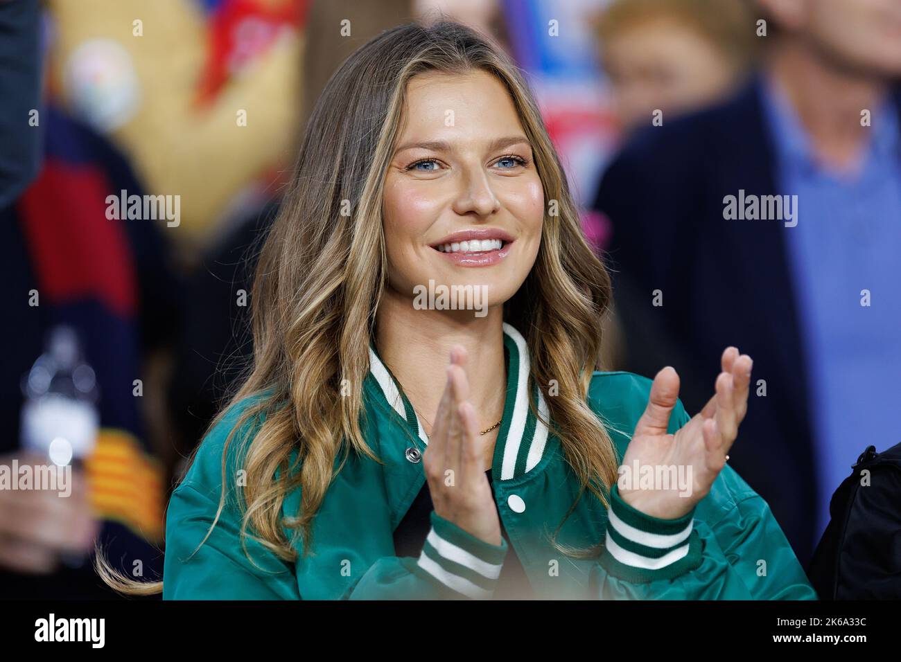 Barcelona, Spain. 12th Oct, 2022. Anna Lewandowska prior to the Uefa ...