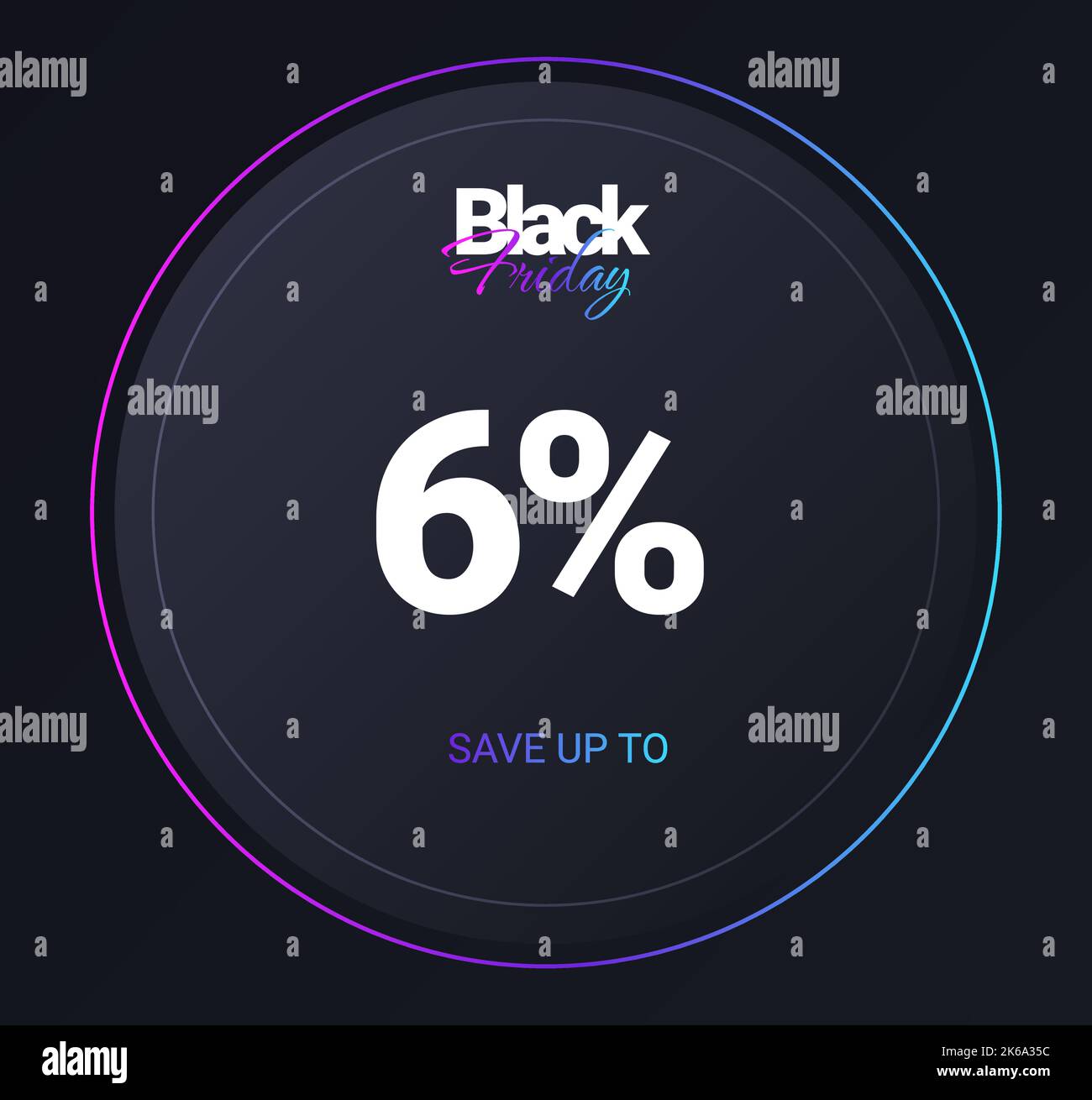 6 percent icon Stock Vector Images - Alamy
