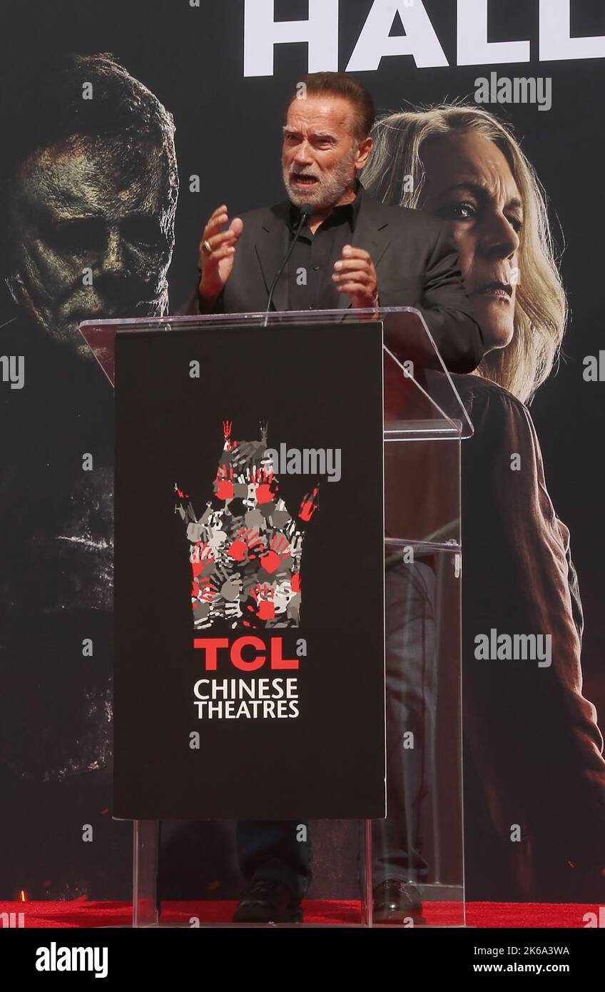 12 October 2022 - Hollywood, California - Arnold Schwarzenegger. Jamie ...
