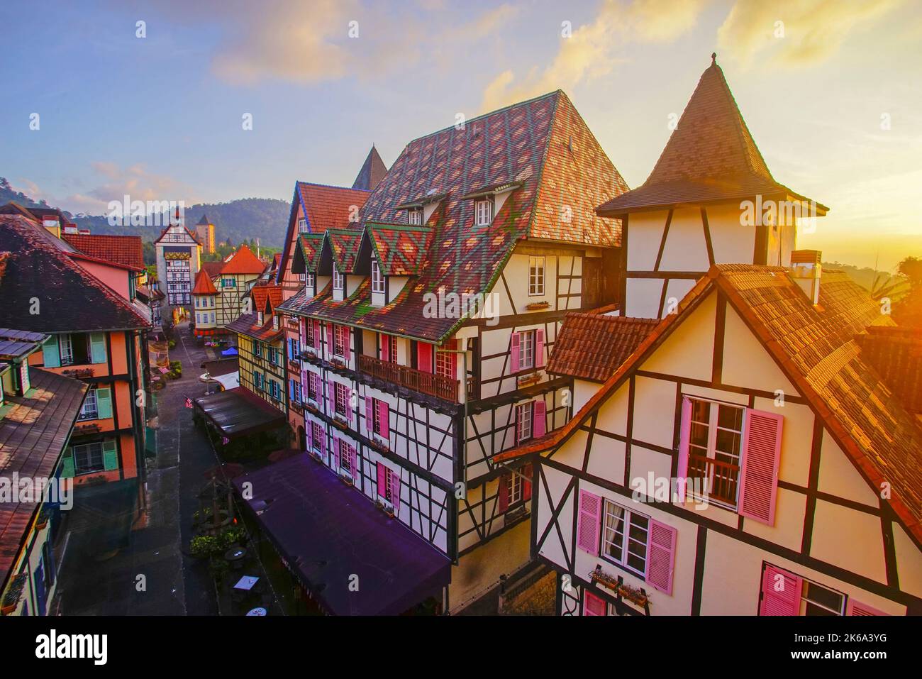 View of old French Style Public Building at, Colmar Bukit Tinggi During ...
