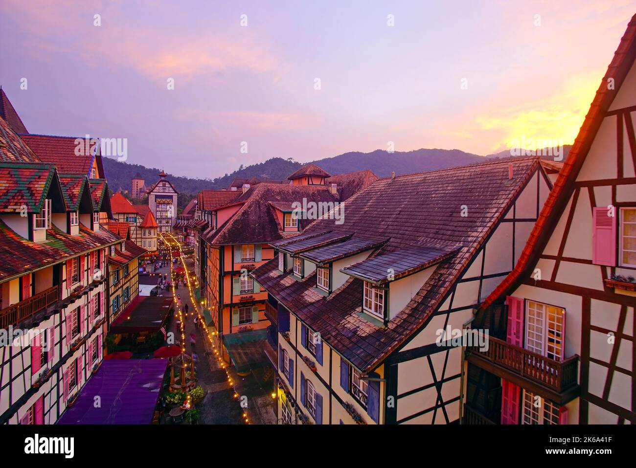 View of old French Style Public Building at, Colmar Bukit Tinggi During ...
