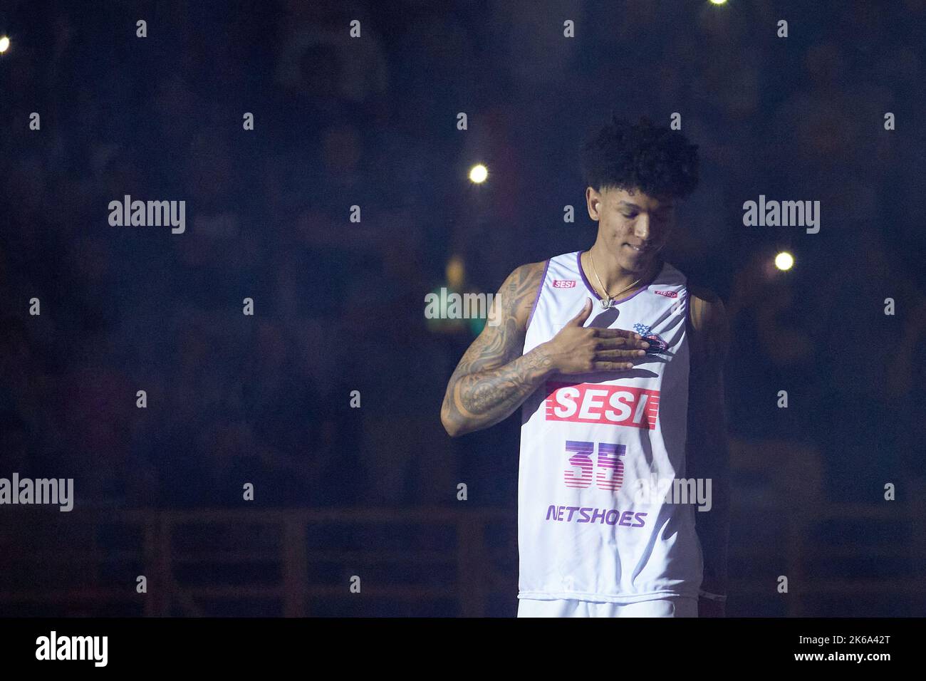 Basketball player Didi Louzada is reintroduced to SESI/Franca in Franca ...