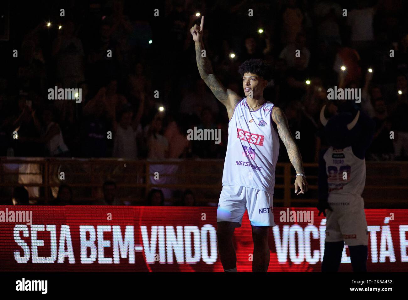 Basketball player Didi Louzada is reintroduced to SESI/Franca in Franca ...