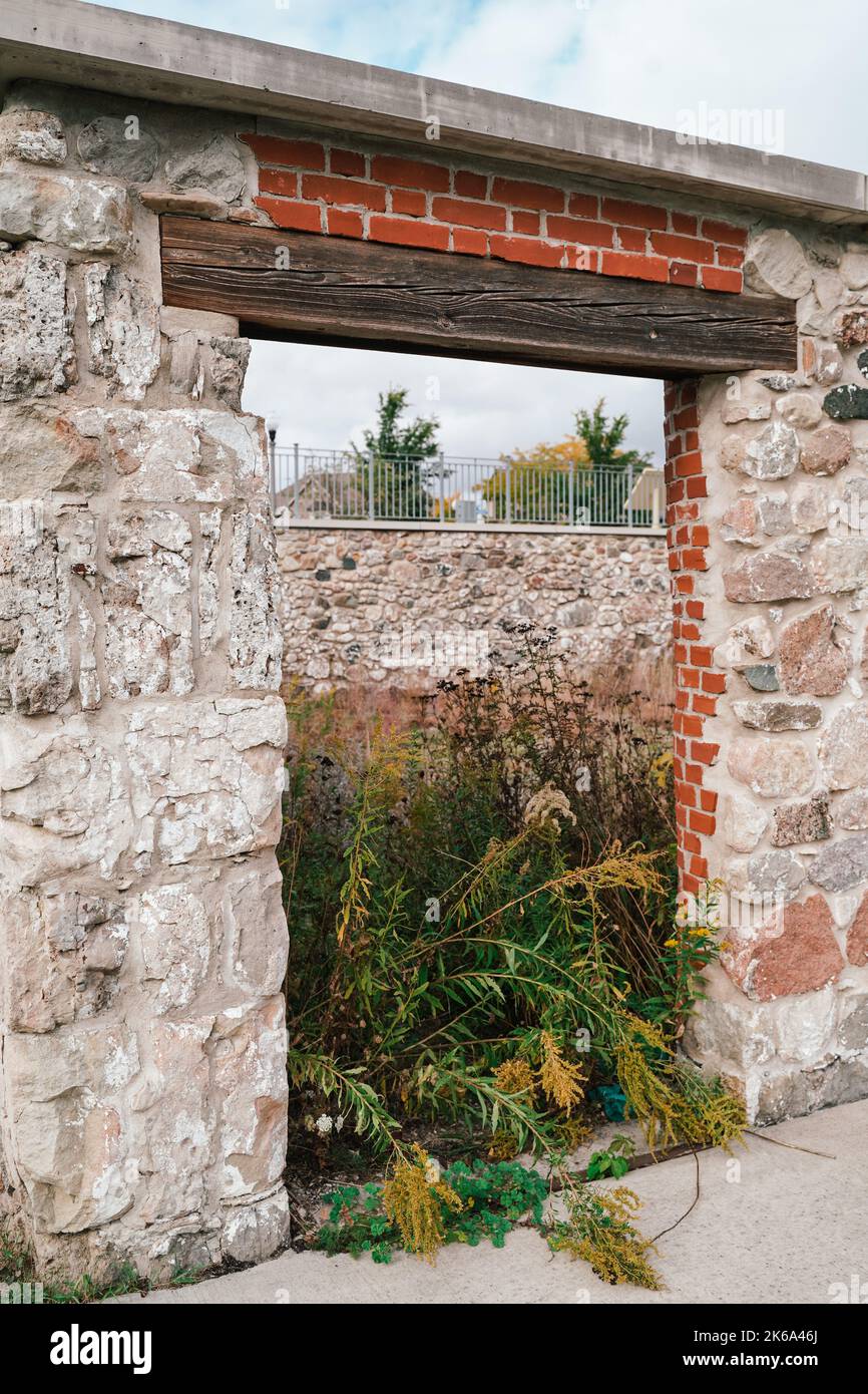 Clarica lookout, former location of Betzner bank barn, in Waterloo ...