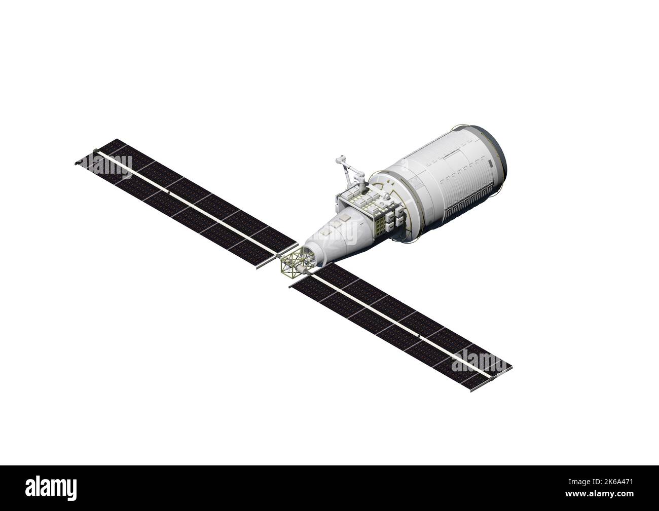Chinese Space Station Tiangong 2022, Wentian Science Module Stock Photo ...