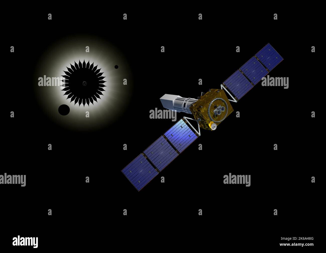 Habitable Exoplanet Observatory, known as HabEx, with starshield and ...
