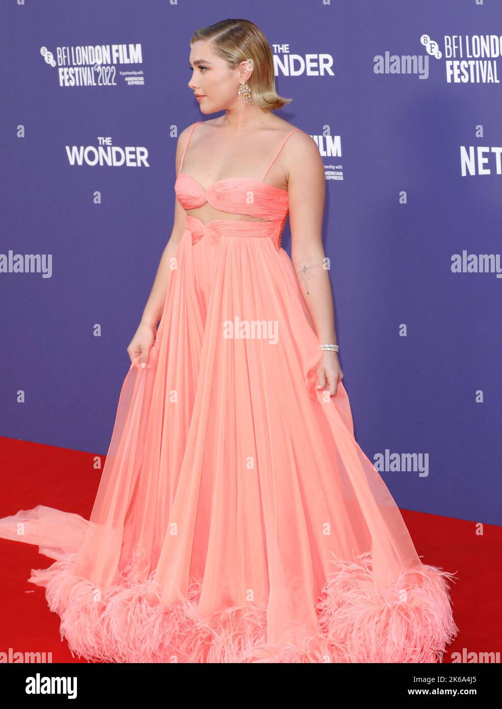 Florence Pugh attends 'The Wonder' premiere during the 66th BFI London ...