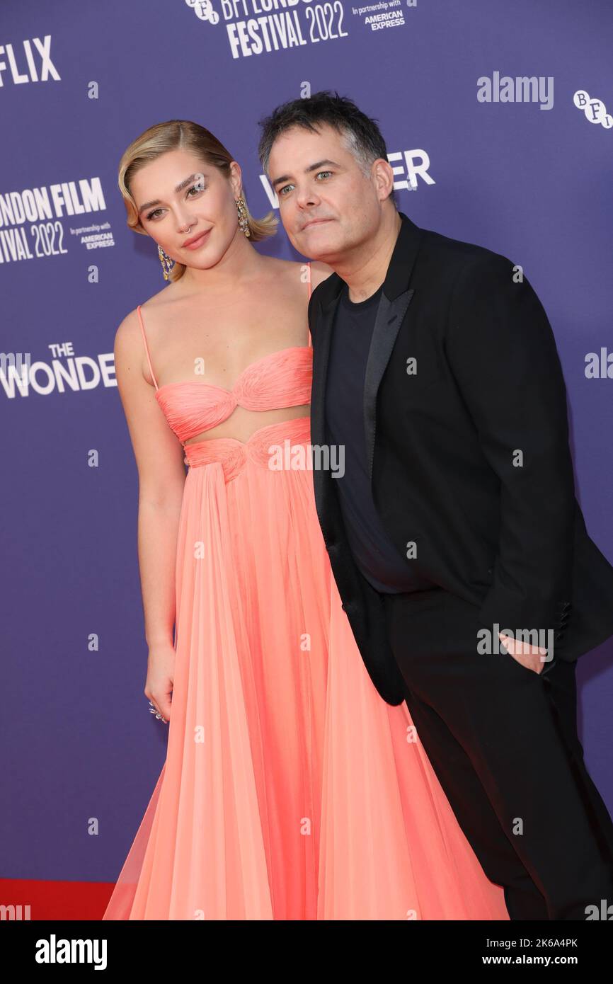Florence Pugh and Sebastian Lelio attend 'The Wonder' premiere during ...