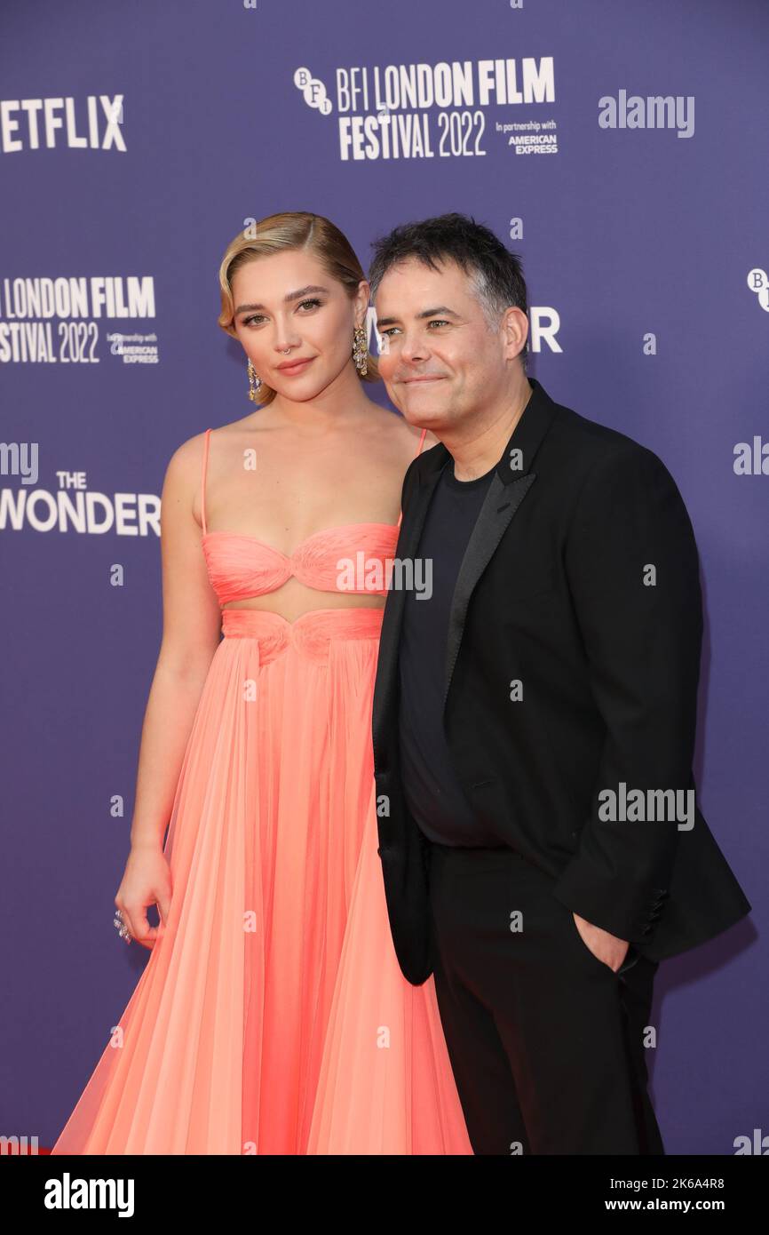 Florence Pugh and Sebastian Lelio attend 'The Wonder' premiere during ...