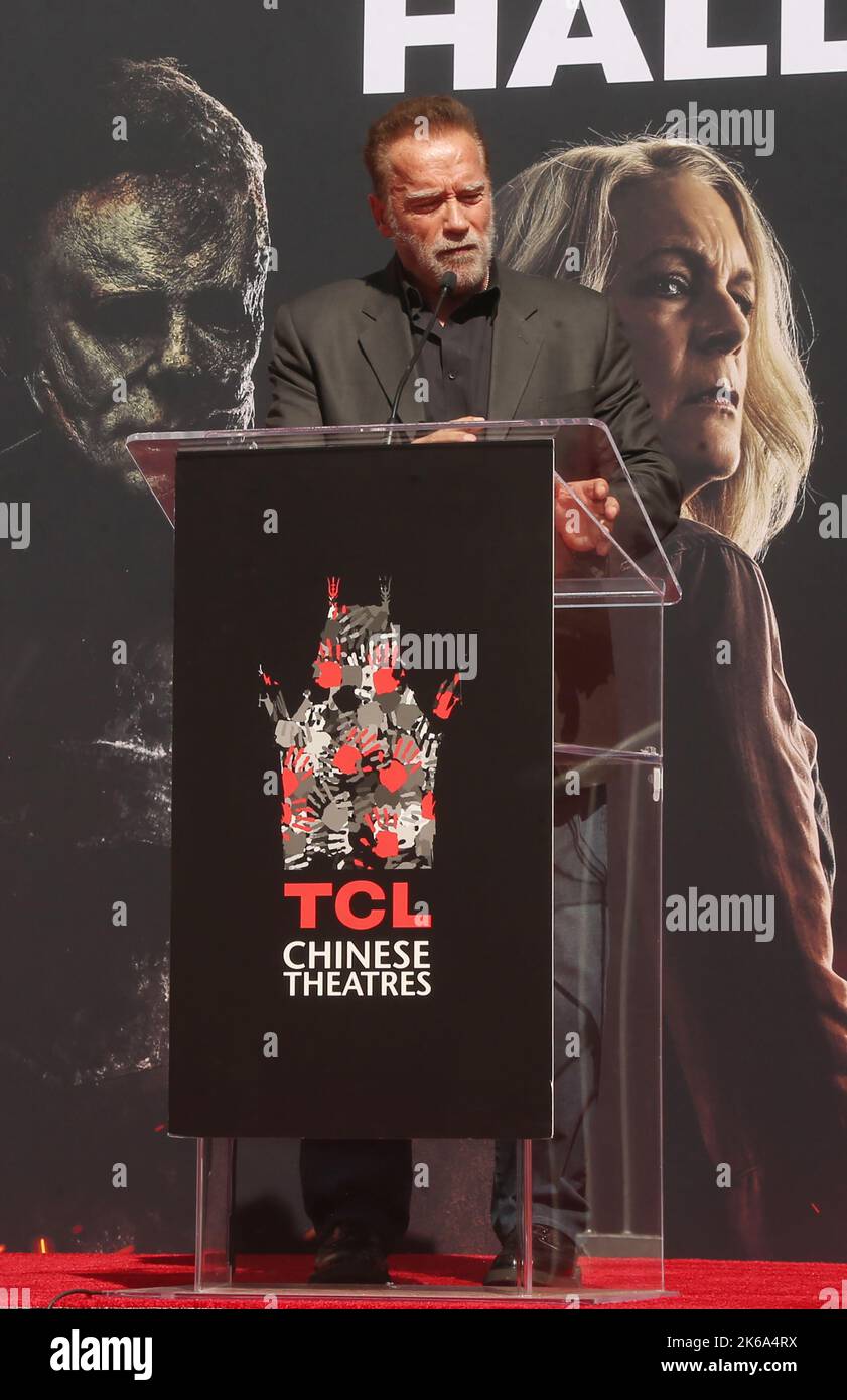 12 October 2022 - Hollywood, California - Arnold Schwarzenegger. Jamie ...