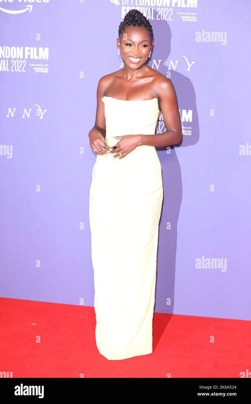 Zephani Idoko attends 'Nanny' special presentation during 66th BFI London Film Festival Stock ...