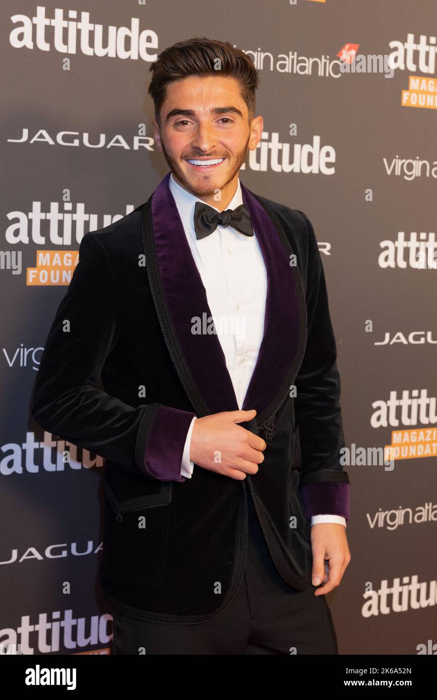 London, UK. 12th Oct, 2022. Josh Cavallo attends the Virgin Attitude ...