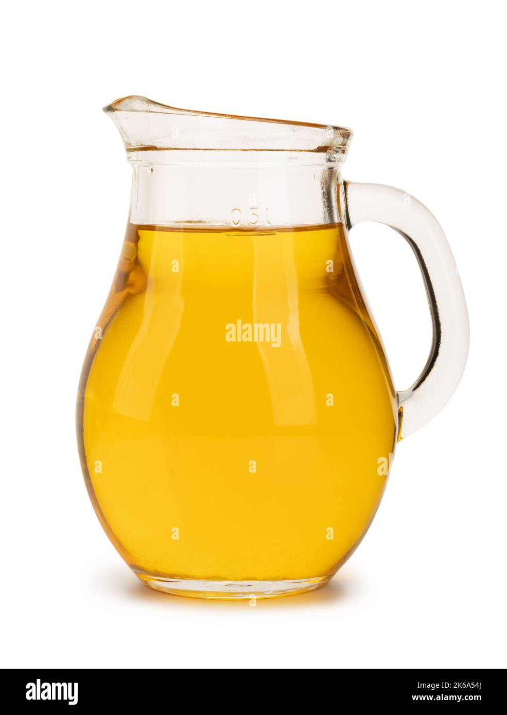 vegetable oil from sunflower, olives and corn in a glass jar Stock ...