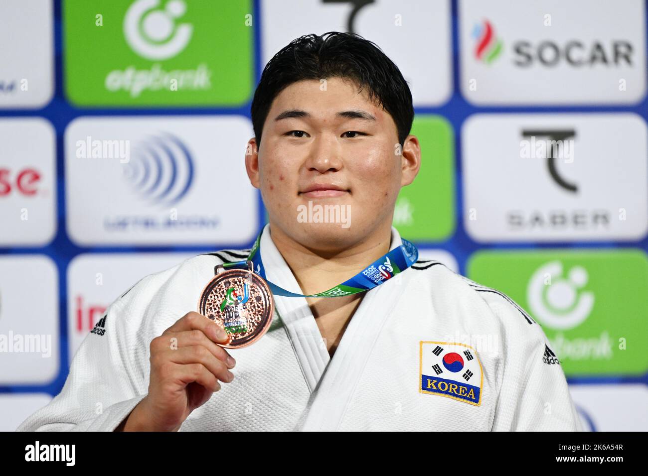 Tashkent, Uzbekistan. Credit: MATSUO. 12th Oct, 2022. Minjong Kim (KOR) Judo : World Judo ...