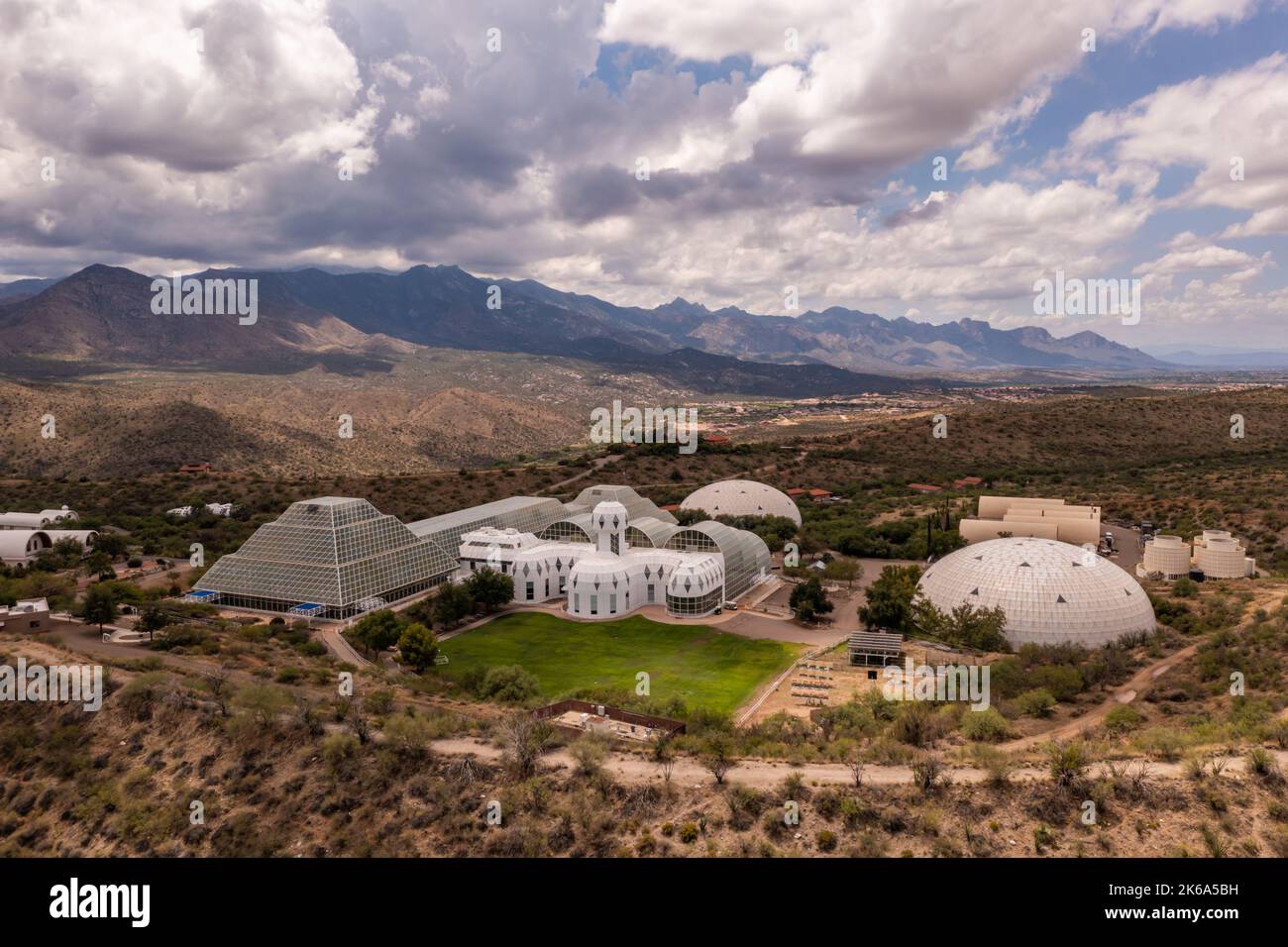 Biosphere 2 Science Buildings near Tucson Arizona Stock Photo - Alamy