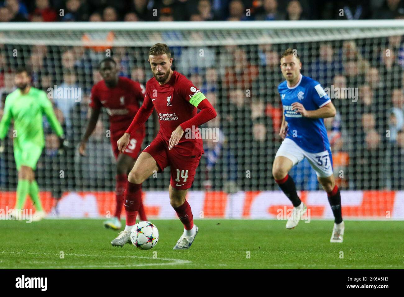 Glasgow, UK. 12th Oct, 2022. In the second game of the group stages of ...
