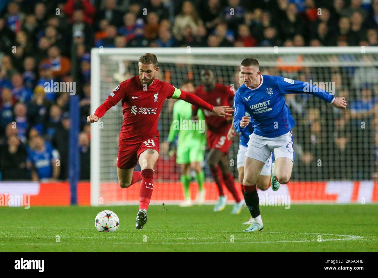 Glasgow, UK. 12th Oct, 2022. In the second game of the group stages of ...