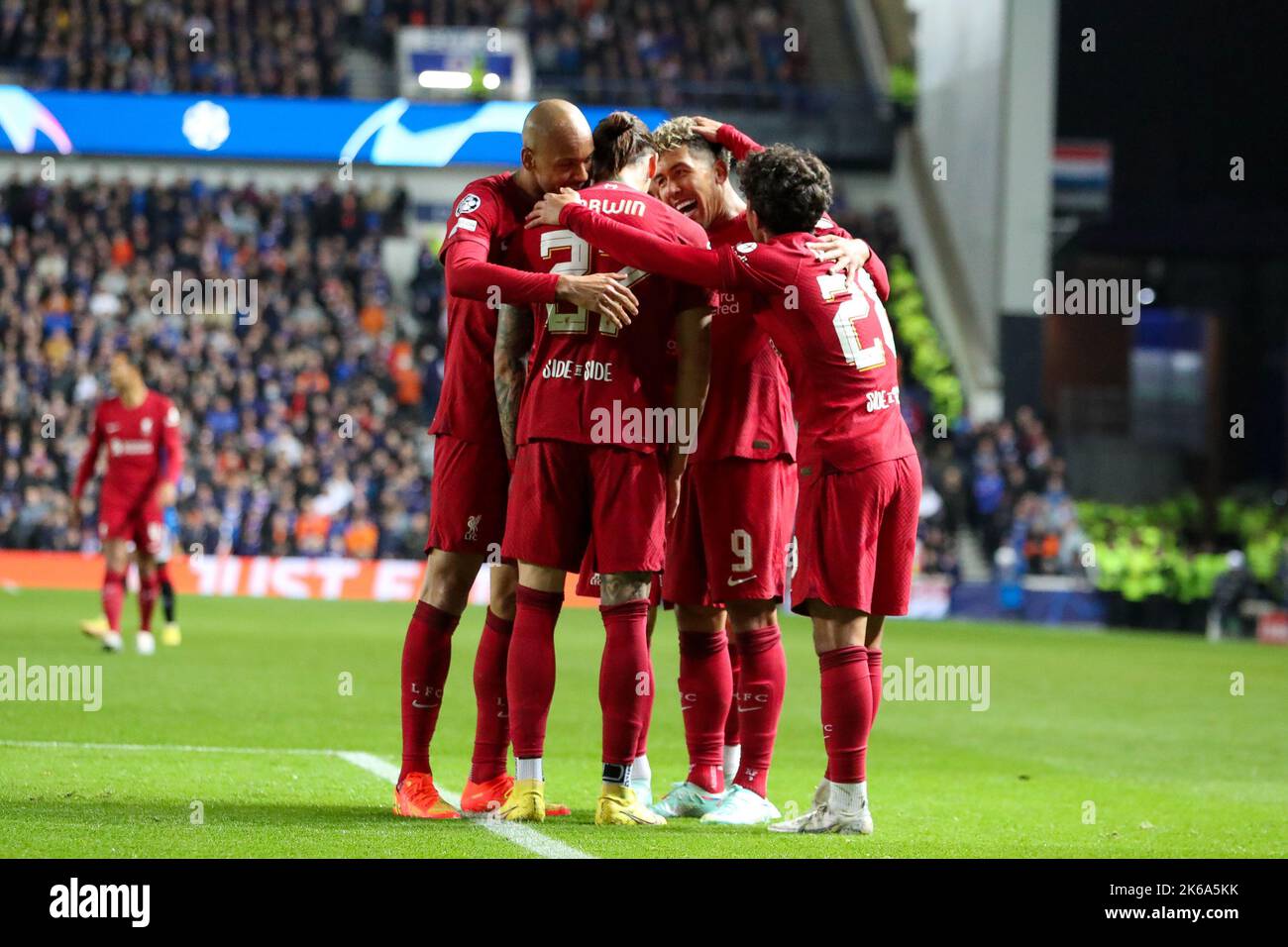 Glasgow, UK. 12th Oct, 2022. In the second game of the group stages of ...