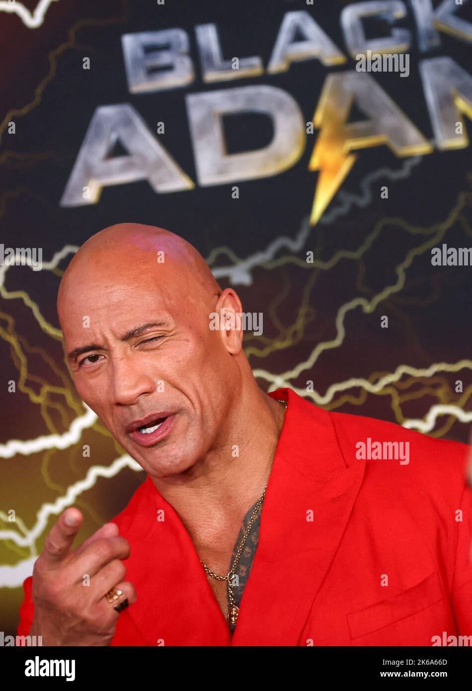 Black adam 2022 dwayne hi-res stock photography and images - Alamy