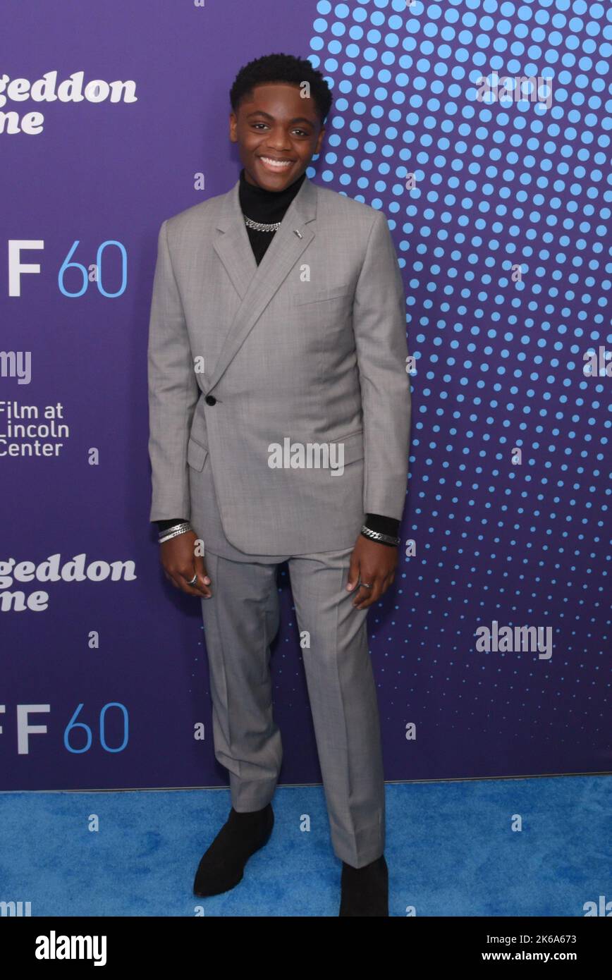 Jaylin Webb walks the red carpet for "Armageddon Time" during the 60th ...