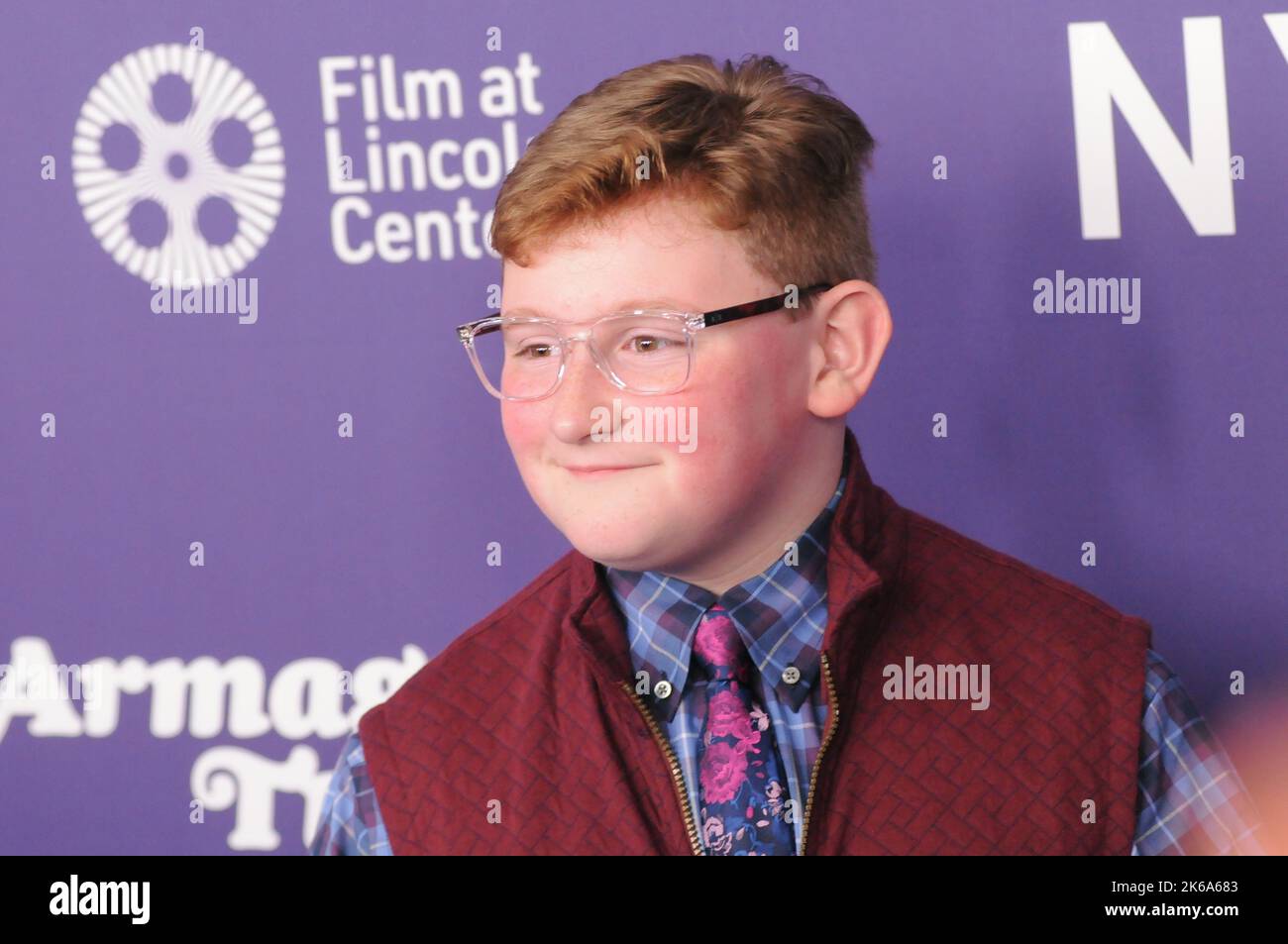 Jacob MacKinnon walks the red carpet for "Armageddon Time" during the ...