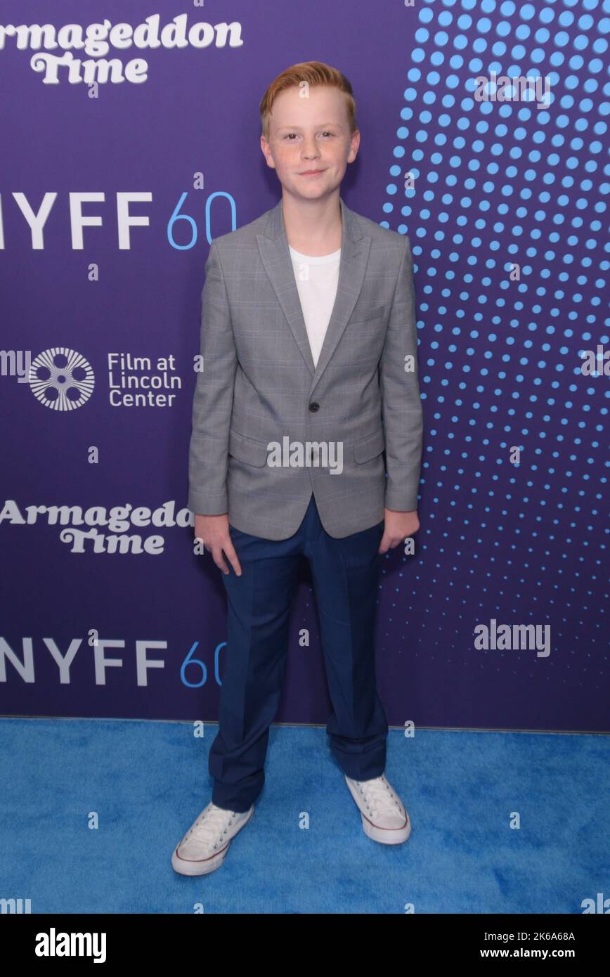 New York, USA. 12th Oct, 2022. Landon James Forlenza walks the red ...