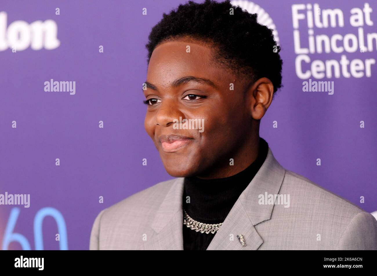 Jaylin Webb walks the red carpet for "Armageddon Time" during the 60th ...