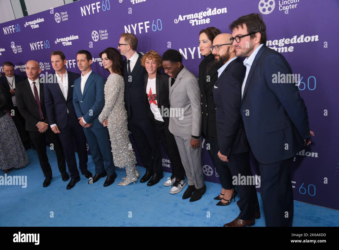 The cast, including Anne Hathatway, and producers walk the red carpet ...