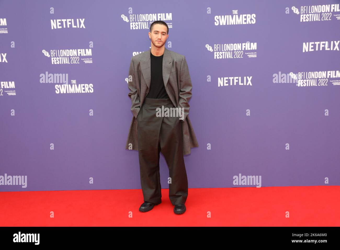 Ahmed Malek attends the film premiere for 'The Swimmers' during the ...