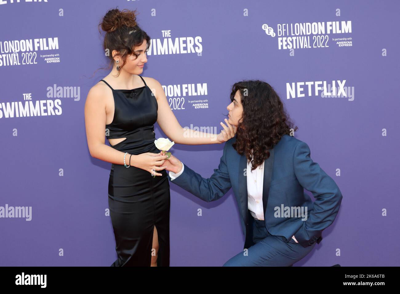 Manal Issa and Nathalie Issa attend the film premiere for 'The Swimmers ...