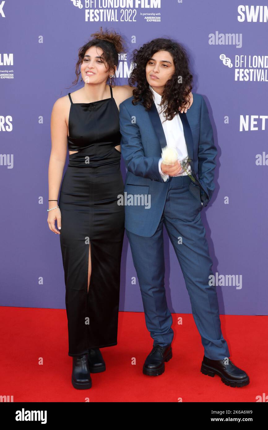 Manal Issa and Nathalie Issa attend the film premiere for 'The Swimmers ...