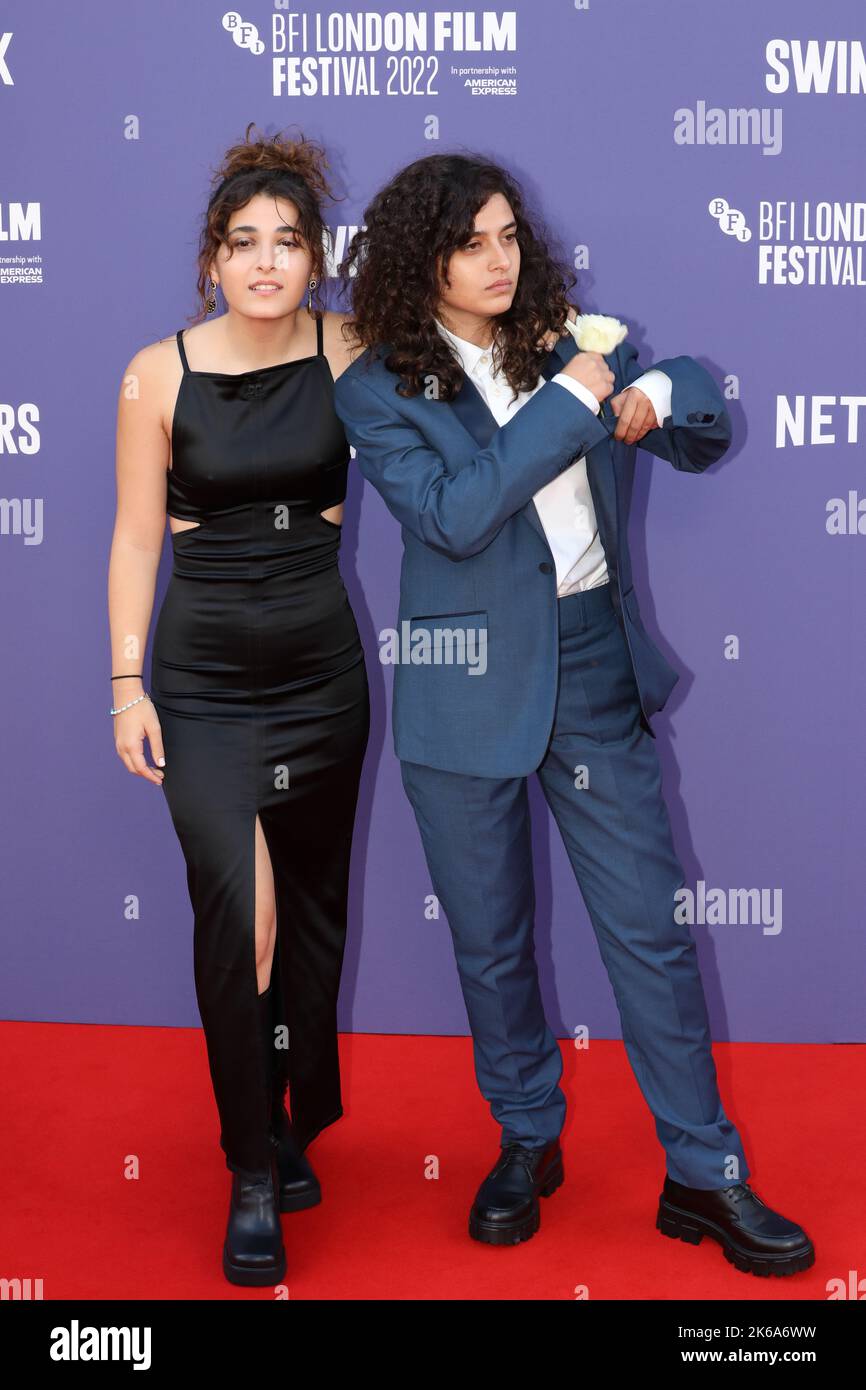 Manal Issa and Nathalie Issa attend the film premiere for 'The Swimmers ...