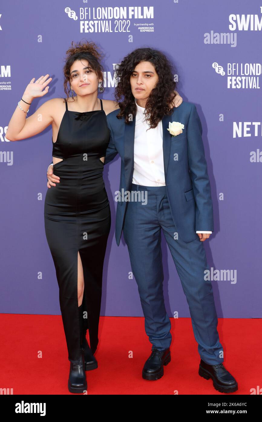 Manal Issa and Nathalie Issa attend the film premiere for 'The Swimmers ...