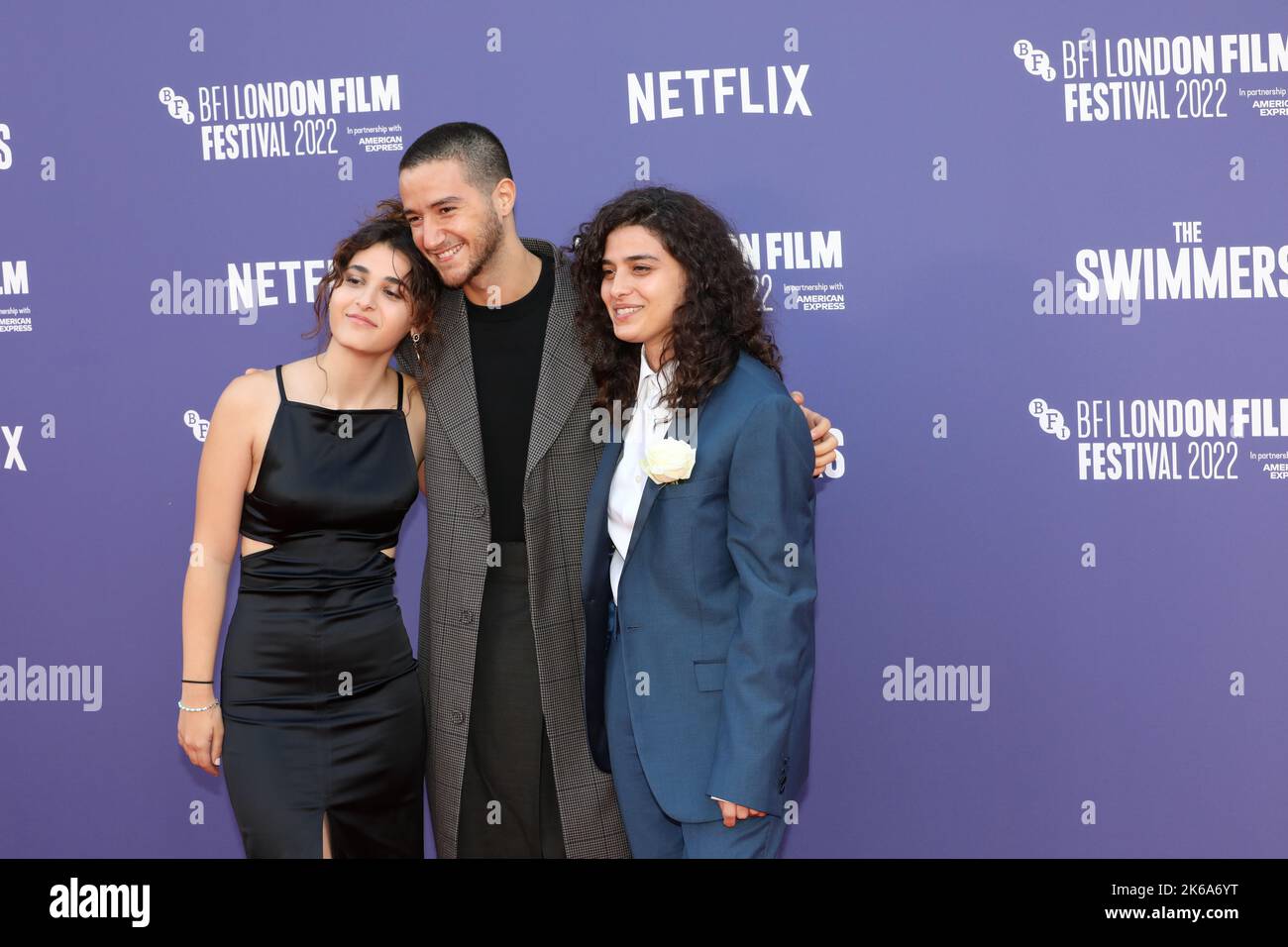 Ahmed Malek, Manal Issa, Nathalie Issa attend the film premiere for ...