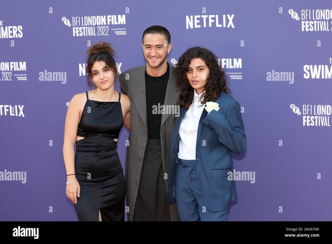 Ahmed Malek, Manal Issa, Nathalie Issa attend the film premiere for ...