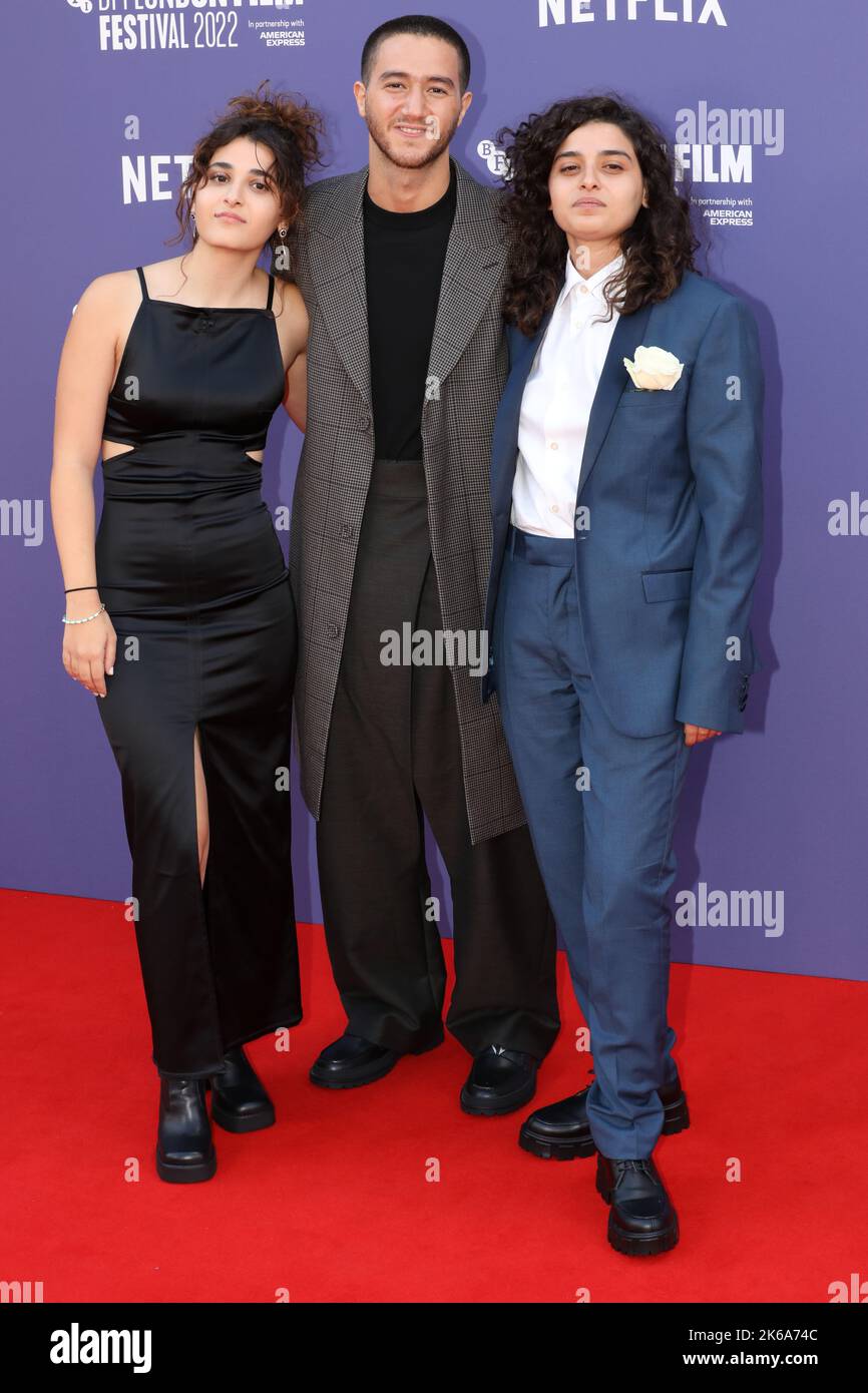Ahmed Malek, Manal Issa, Nathalie Issa attend the film premiere for ...