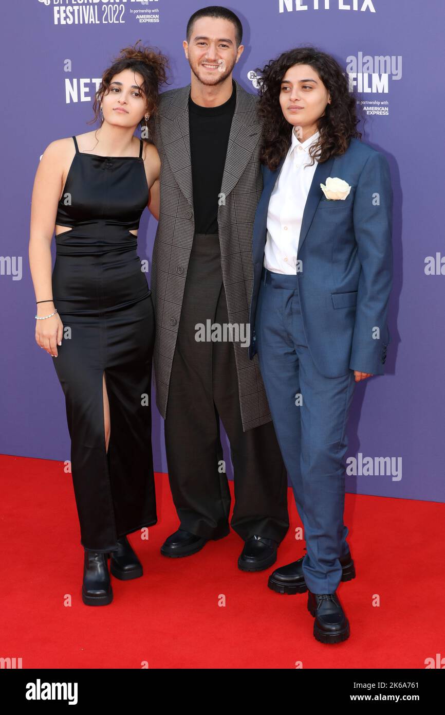 Ahmed Malek, Manal Issa, Nathalie Issa attend the film premiere for ...