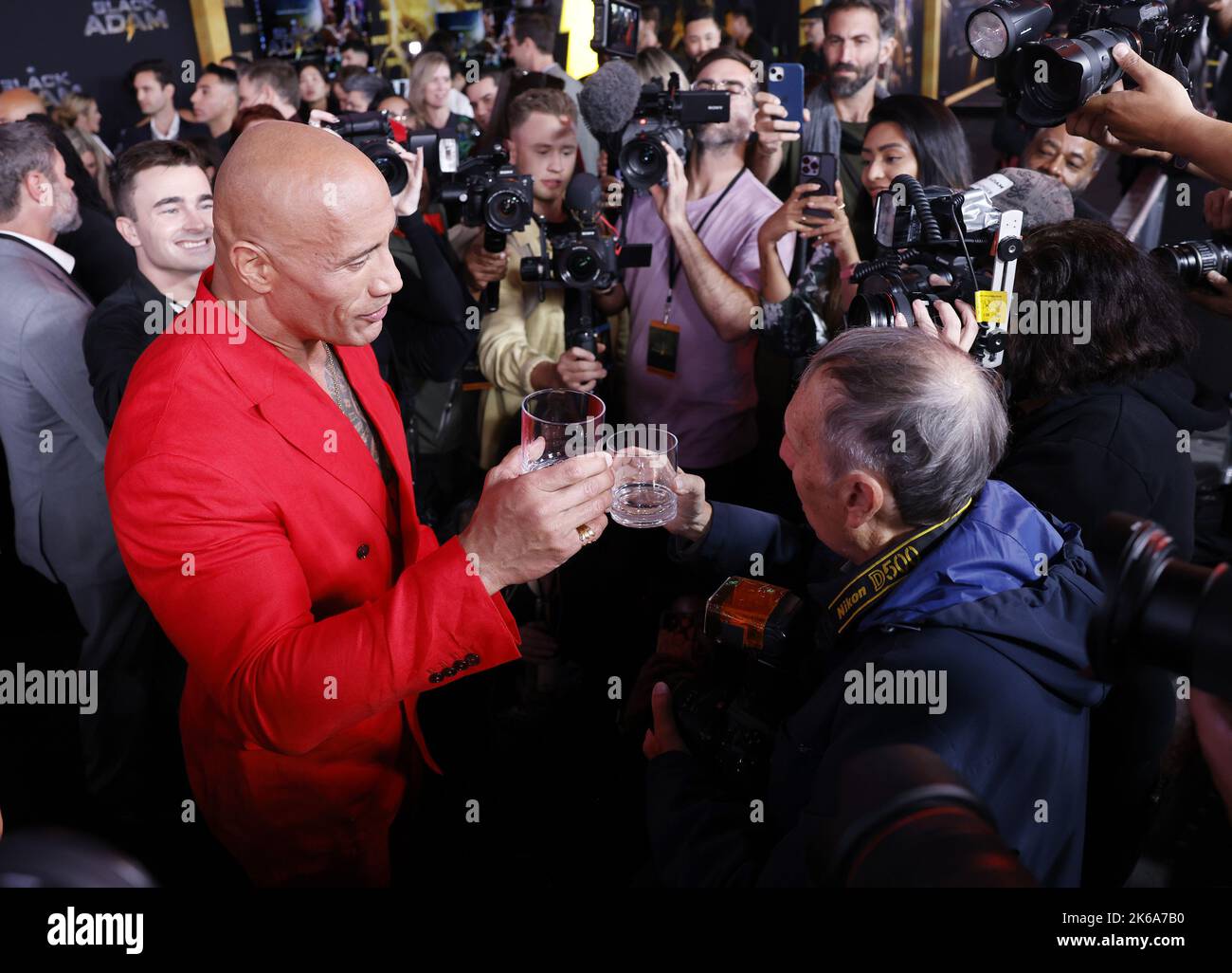 New York, United States. 12th Oct, 2022. Dwayne "The Rock" Johnson and ...
