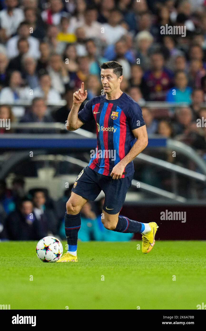 Barcelona, Spanien. 12th Oct, 2022. Robert Lewandowski (FC Barcelona ...