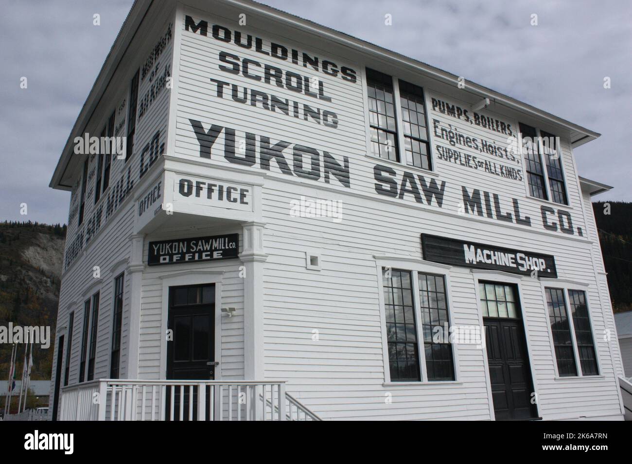 The Yukon Saw Mill Company building in Dawson City, Yukon Territory ...