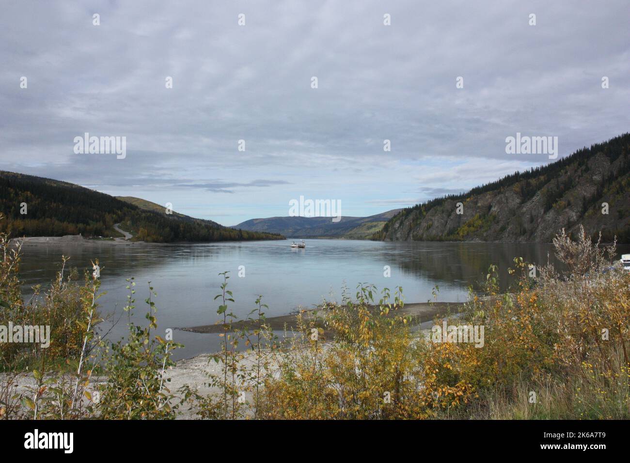 The River Yukon at Dawson City, Yukon Territory, Canada Stock Photo - Alamy
