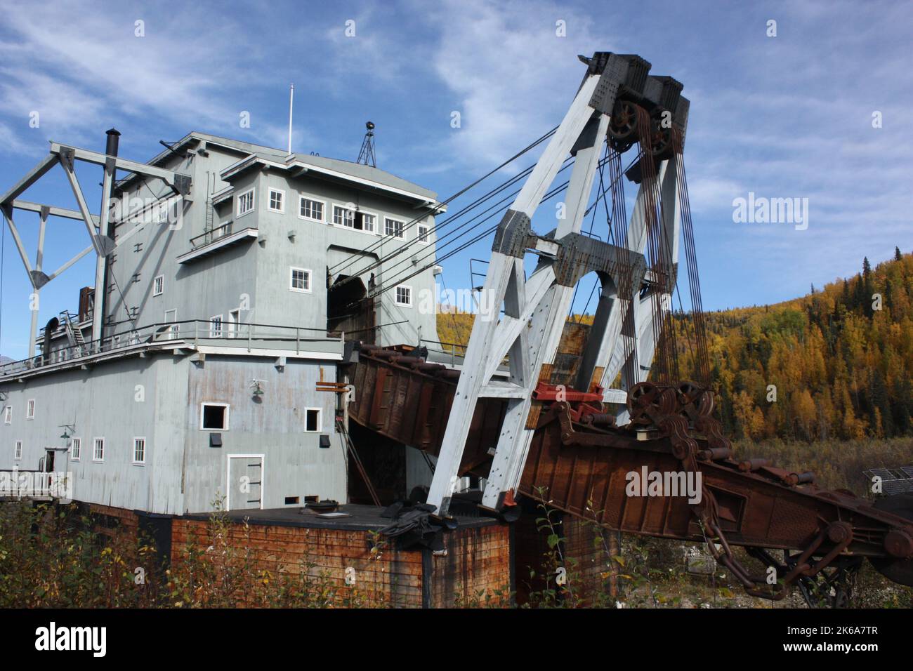 Dredge Number 4 near Dawson City, Yukon Territory, Canada Stock Photo ...
