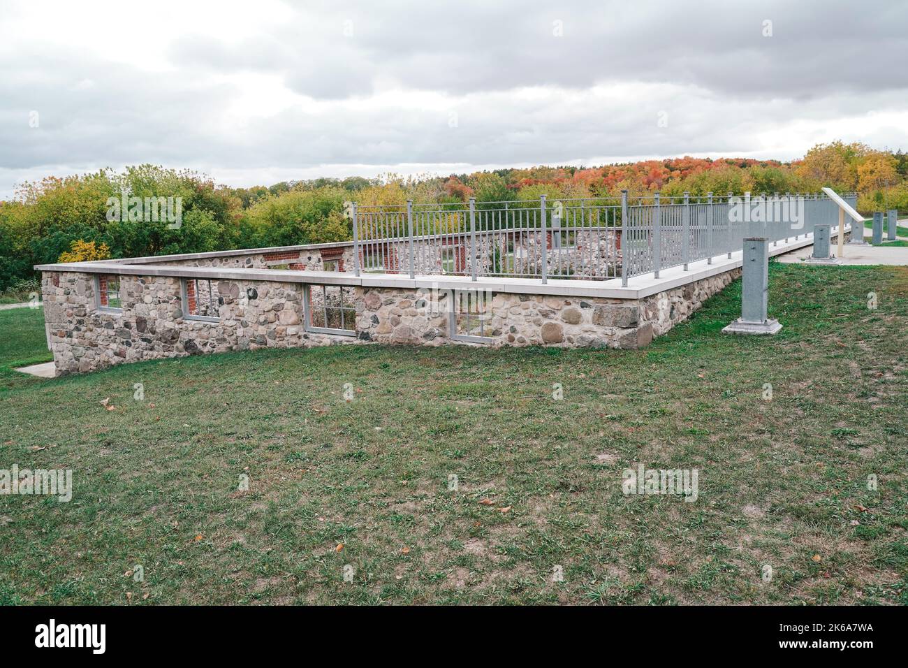 Clarica lookout, former location of Betzner bank barn, in Waterloo ...