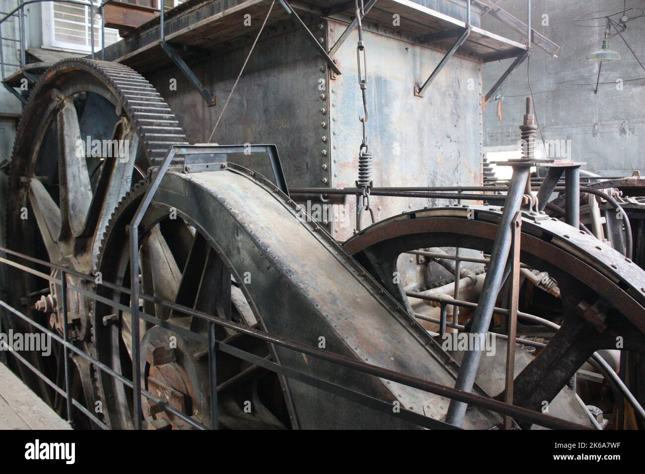 Machinery on Dredge Number 4 near Dawson City, Yukon Territory, Canada ...