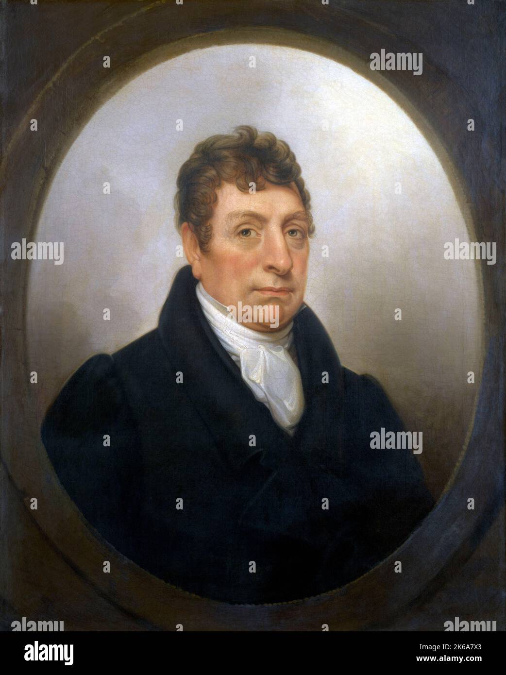 19th century portrait painting of The Marquis de Lafayette Stock Photo ...