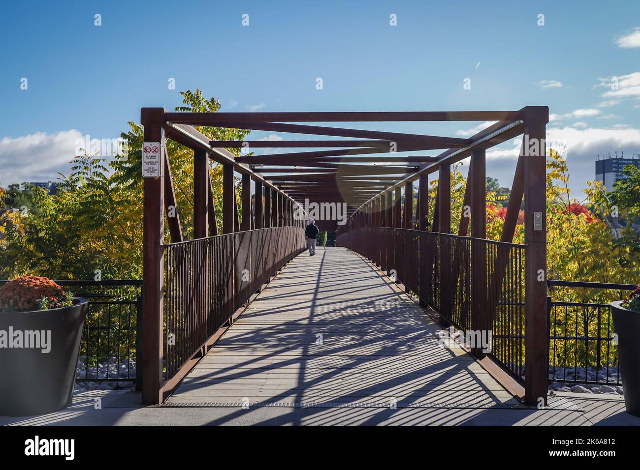 Grand River Pedestrian Bridge across Grand River in Cambridge, Ontario ...