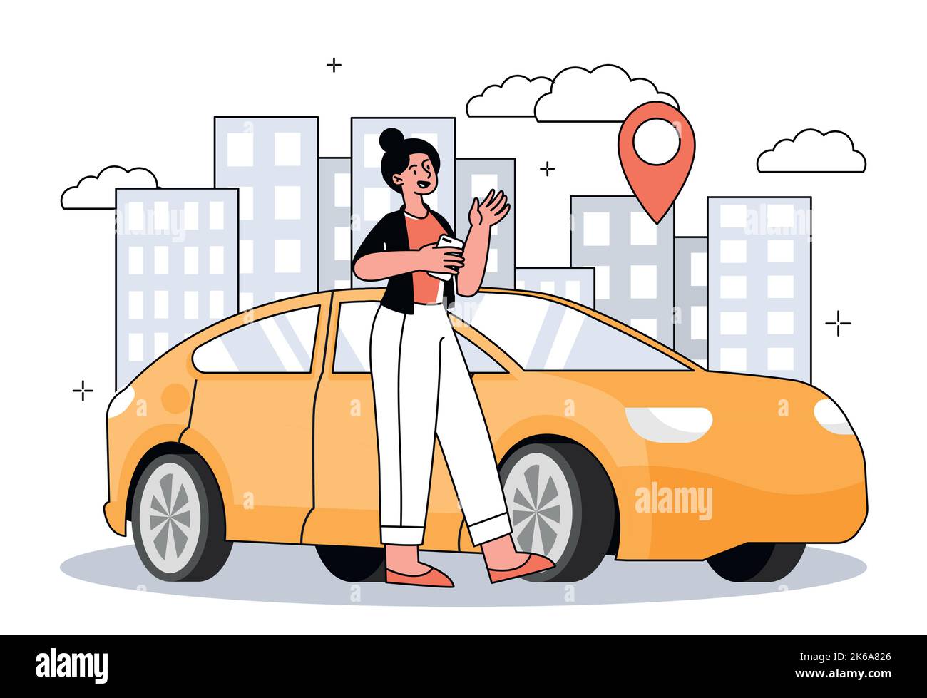 City driver concept Stock Vector Image & Art - Alamy