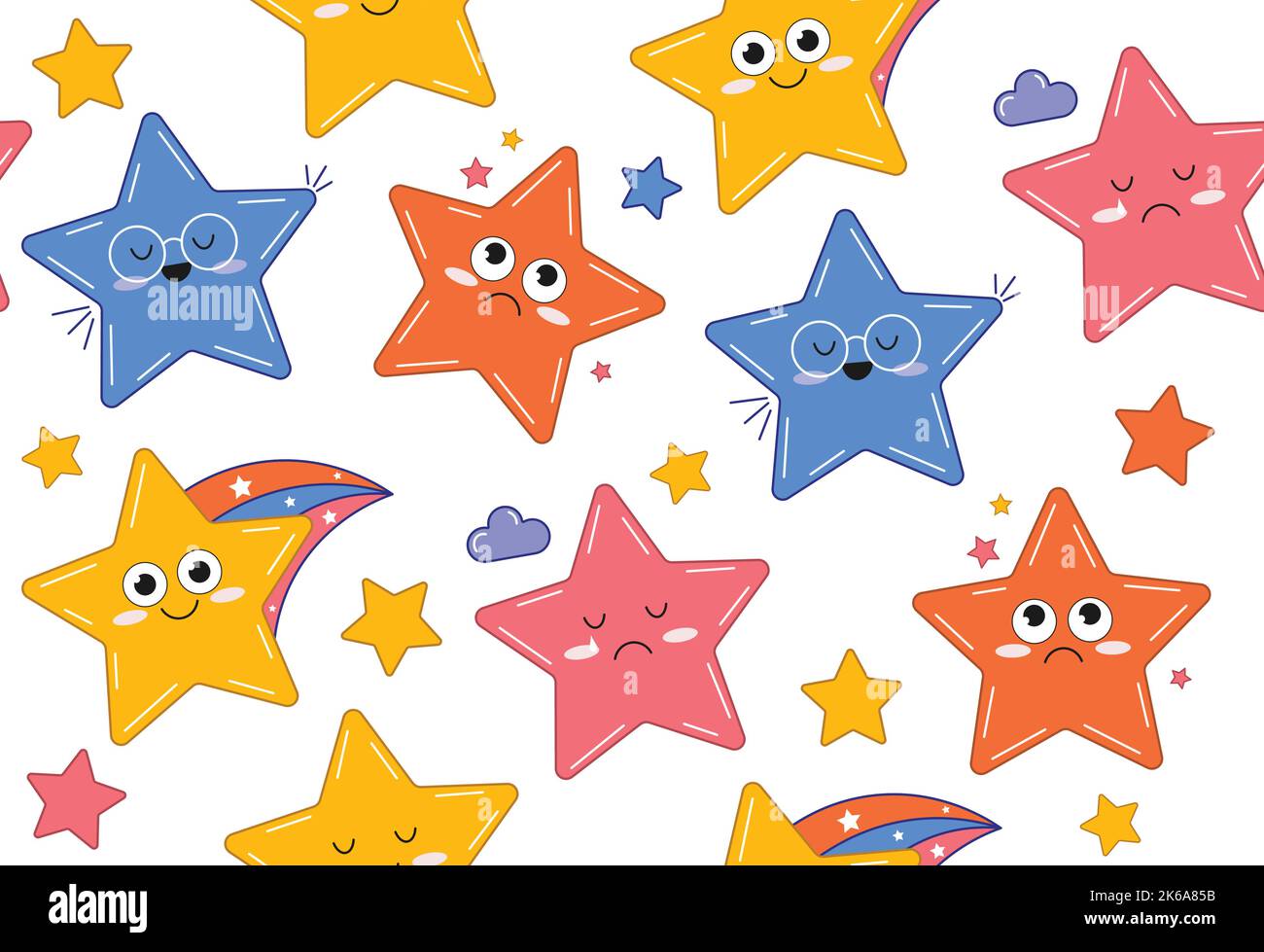 Baby shower set seamless Cut Out Stock Images & Pictures - Alamy