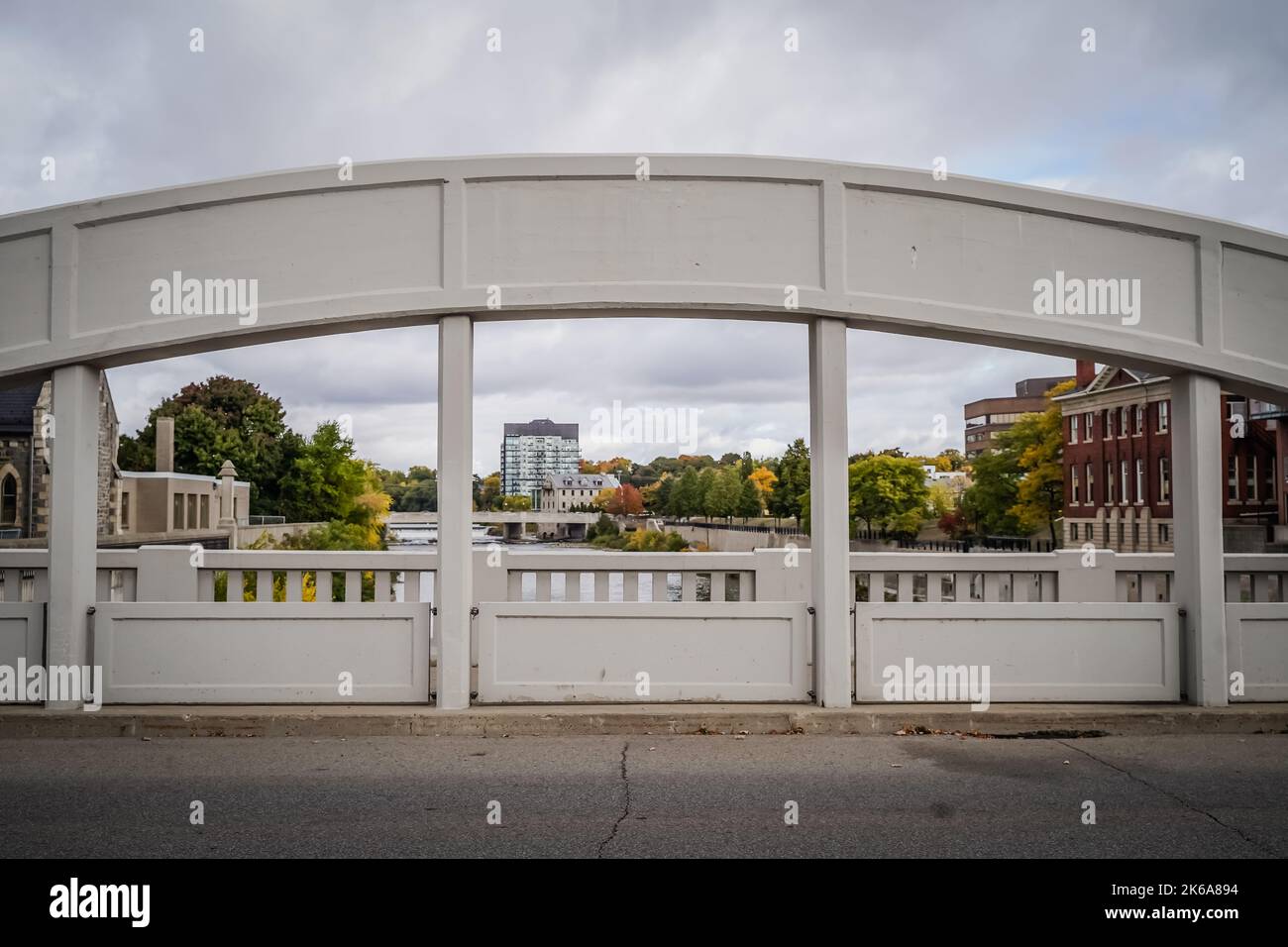 The Cambridge Main Street Bridge is a concrete bowstring arch bridge ...